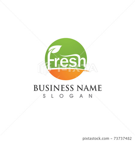 Fresh logo and symbol template - Stock Illustration [73737482] - PIXTA