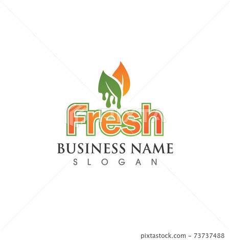 Fresh logo and symbol template - Stock Illustration [73737488] - PIXTA