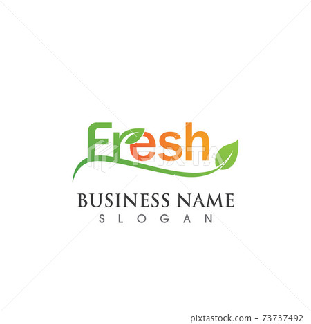 Fresh logo and symbol template-插圖素材 [73737492] - PIXTA圖庫