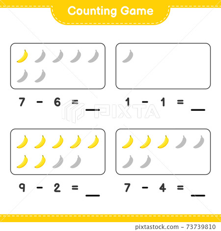 Counting game, count the number of Banana and...-插圖素材 [73739810] - PIXTA圖庫
