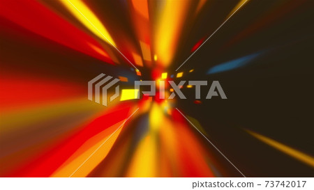 Flow of flying colored squares, computer... - Stock Illustration ...
