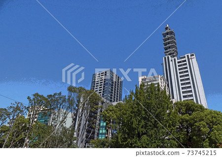 Nagoya Sakae district scenic - Stock Illustration [73745215] - PIXTA
