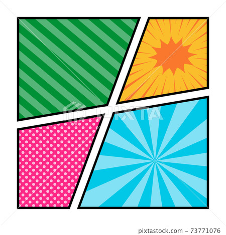 American comic style background design material - Stock Illustration ...