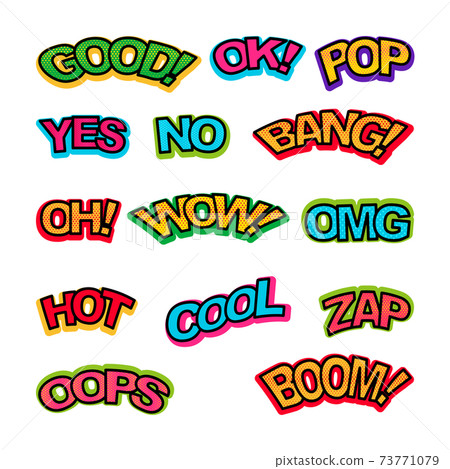 American comic style character design material set - Stock Illustration ...