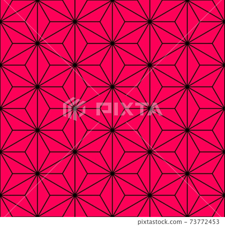 Hemp leaf Japanese traditional pattern seamless - Stock Illustration ...