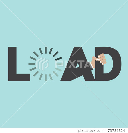 Load Typography Design Vector Illustration. - Stock Illustration ...