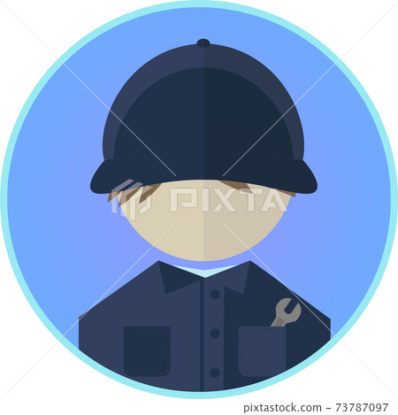 Simple mechanic / mechanic person icon - Stock Illustration [73787097 ...