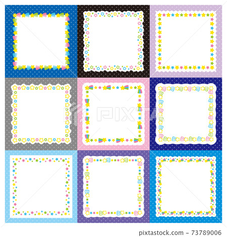 Shooting star star frame square - Stock Illustration [73789006] - PIXTA