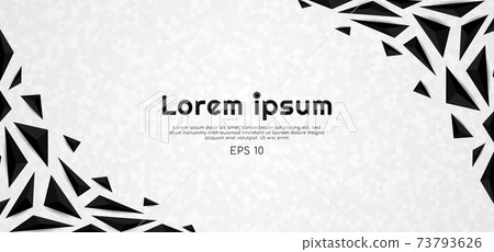 Polygon pattern black and white design mosaic... - Stock Illustration ...