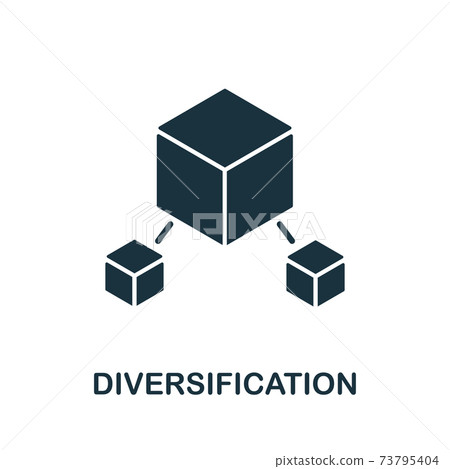 Diversification icon from investment... - Stock Illustration [73795404 ...