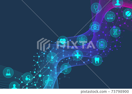 Medical abstract background with health care... - Stock Illustration ...