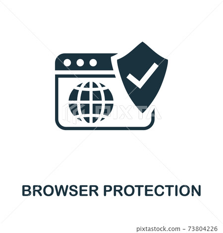 Browser Protection icon. Simple element from...-插圖素材 [73804226] - PIXTA圖庫