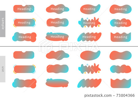 Title Heading Button Link Decorative Frame... - Stock Illustration ...