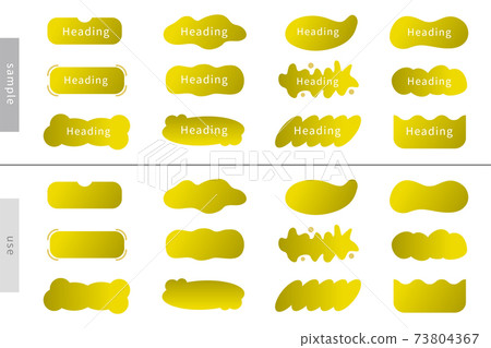 Title Heading Button Link Decorative Frame... - Stock Illustration ...