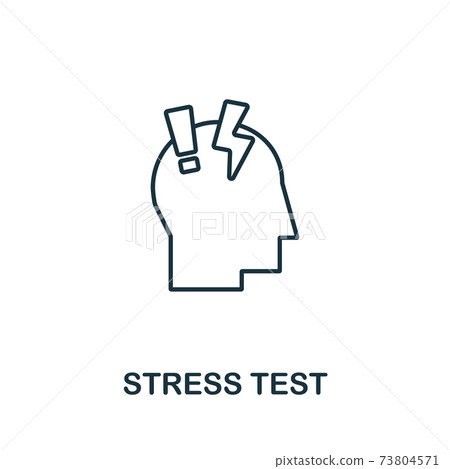 Stress Test icon from health check collection.... - Stock Illustration ...