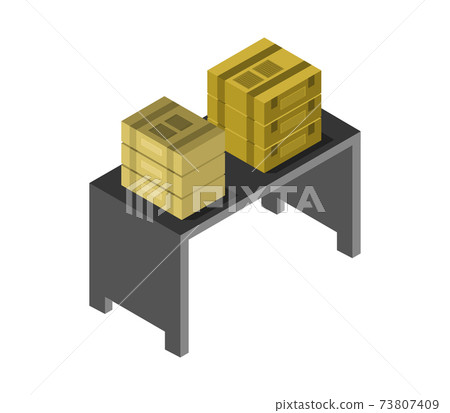 box on isometric table - Stock Illustration [73807409] - PIXTA