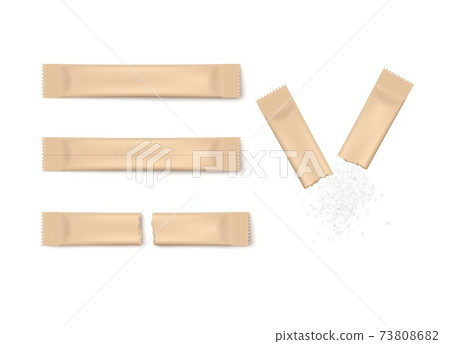 Templates of open and whole stick packs,... - Stock Illustration ...