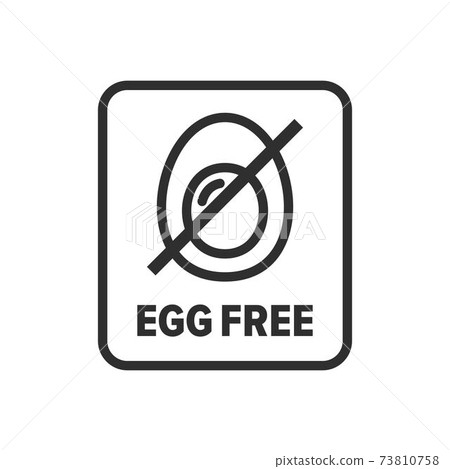 Egg free symbol - Stock Illustration [73810758] - PIXTA