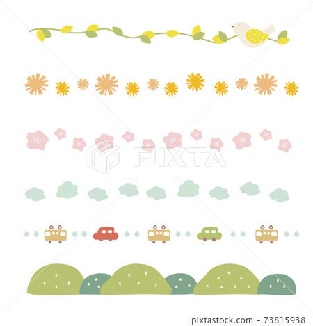 Spring flowers / line set - Stock Illustration [73815938] - PIXTA
