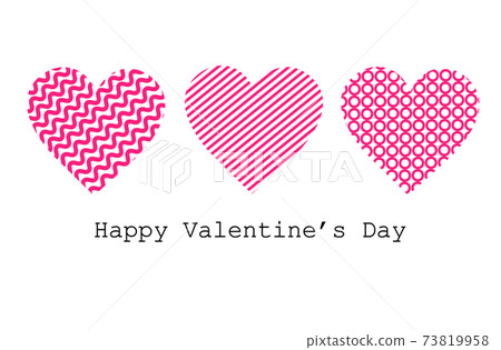 set pink hearts valentines day celebration love... - Stock Illustration ...