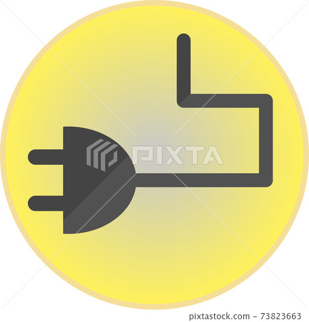 Simple power plug / outlet icon - Stock Illustration [73823663] - PIXTA