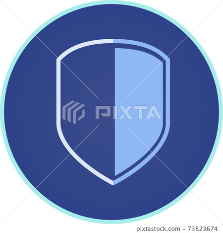 Simple shield / security icon (color) - Stock Illustration [73823674 ...