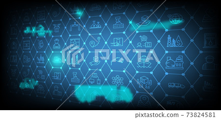 Smart Logistics background with global... - Stock Illustration ...