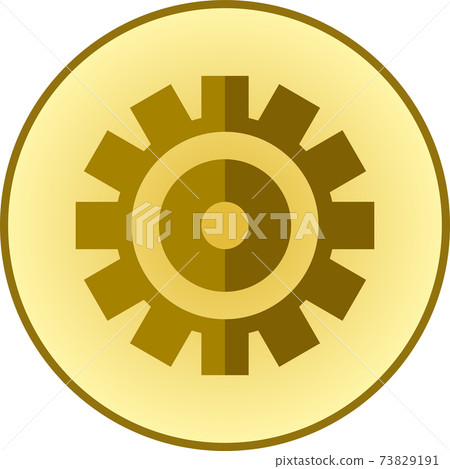 Simple gear / setting icon - Stock Illustration [73829191] - PIXTA
