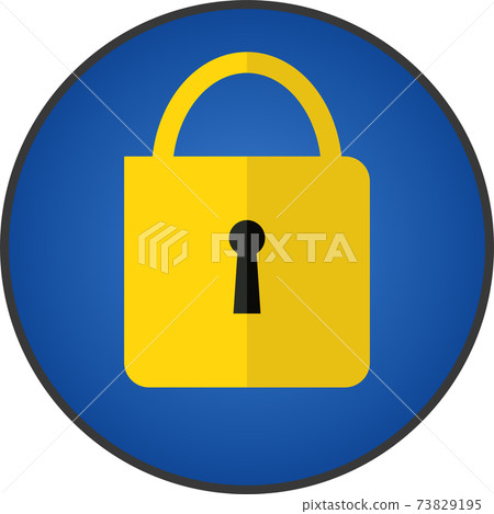 Simple lock / key icon - Stock Illustration [73829195] - PIXTA