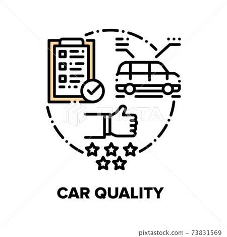 Car Quality Vector Concept Black Illustrations - Stock Illustration ...