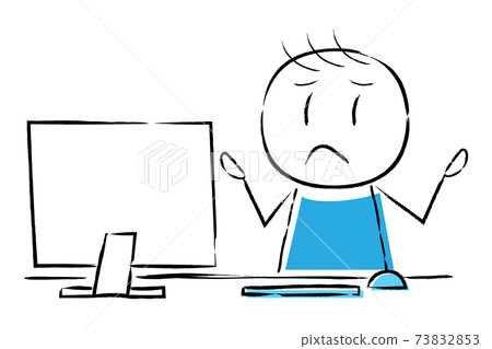 Vector illustration of a person in trouble... - Stock Illustration ...