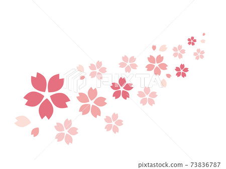Spring material 12 Sakura material - Stock Illustration [73836787] - PIXTA