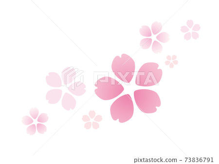 Spring material 10 Sakura material - Stock Illustration [73836791] - PIXTA