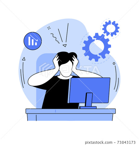 Frustration abstract concept vector illustration. - Stock Illustration ...