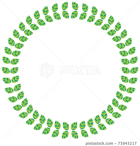 Laurel circle decoration green - Stock Illustration [73843217] - PIXTA