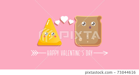 vector cartoon cute bread man character with... - Stock Illustration ...