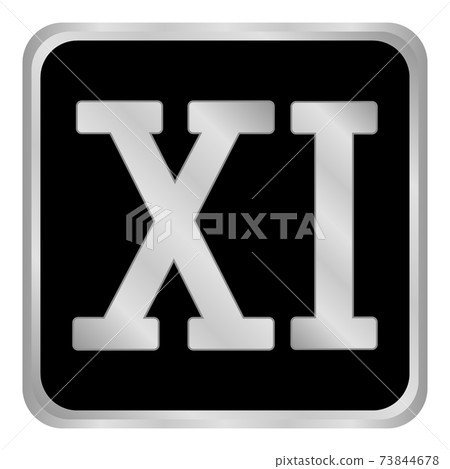 Roman numeral eleven. - Stock Illustration [73844678] - PIXTA