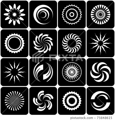 Design elements set. Abstract icons. - Stock Illustration [73848615 ...