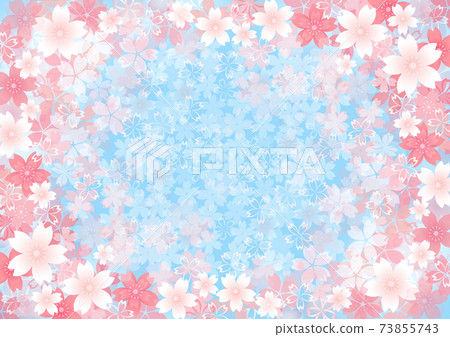 Cherry frame background material - Stock Illustration [73855743] - PIXTA