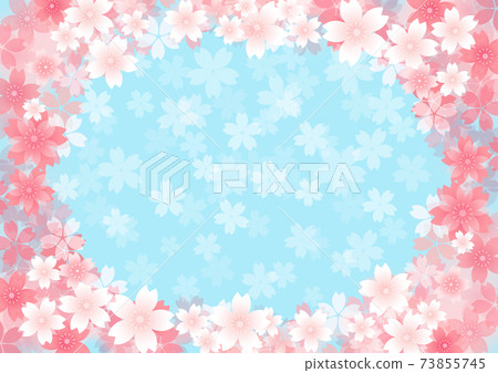 Cherry frame background material - Stock Illustration [73855745] - PIXTA