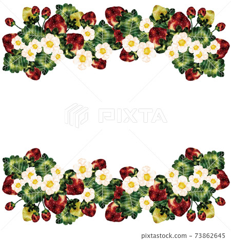 Strawberry square frame - Stock Illustration [73862645] - PIXTA