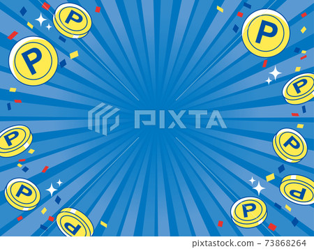 Point coin background - Stock Illustration [73868264] - PIXTA
