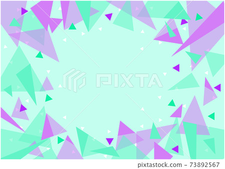 Colorful triangle frame 6 - Stock Illustration [73892567] - PIXTA
