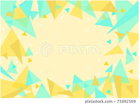 Colorful triangle frame 1 - Stock Illustration [73892569] - PIXTA