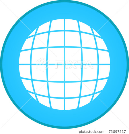 Simple earth icon - Stock Illustration [73897217] - PIXTA