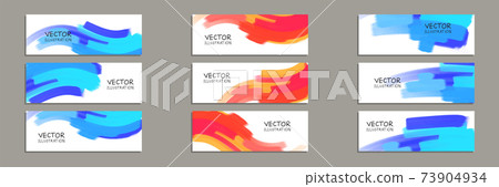 Vector banner shapes collection isolated on white - Stock Illustration ...