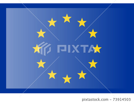 Simple flag of European Union. Correct size,... - Stock Illustration ...