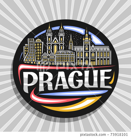 Vector logo for Prague-插圖素材 [73918101] - PIXTA圖庫
