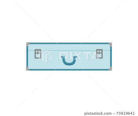 Old-fashioned romantic rectangular suitcase for... - Stock Illustration ...