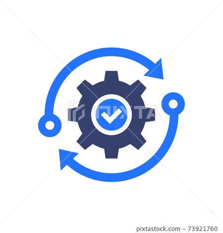 productivity and production capacity, vector icon - Stock Illustration ...